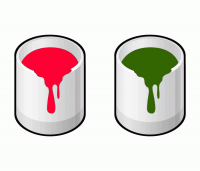 ColorCombo5127 with Hex Colors #FF0033 #336600