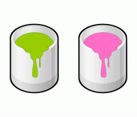 ColorCombo5148 with Hex Colors #99CC00 #FF6EC7