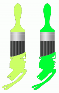 ColorCombo5300 with Hex Colors #CCFF66 #00FF33