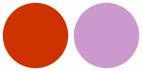 ColorCombo5360 with Hex Colors #CC3300 #CC99CC
