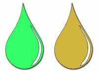 ColorCombo5405 with Hex Colors #33FF66 #CFB53B