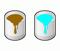 ColorCombo5484 with Hex Colors #996600 #00FFFF