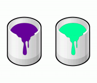 ColorCombo5513 with Hex Colors #660099 #00FF99