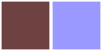 ColorCombo5517 with Hex Colors #6F4242 #9999FF