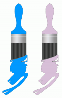 ColorCombo5538 with Hex Colors #0099FF #D8BFD8