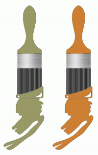 ColorCombo5683 with Hex Colors #999966 #CD7F32