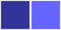 ColorCombo5697 with Hex Colors #333399 #6666FF