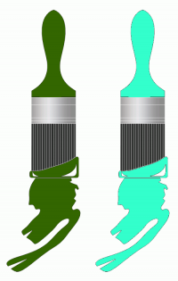 ColorCombo5756 with Hex Colors #336600 #33FFCC