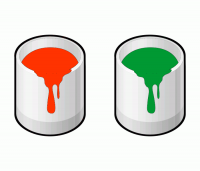 ColorCombo5895 with Hex Colors #FF3300 #009933