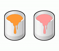 ColorCombo5909 with Hex Colors #FF9933 #FF9999