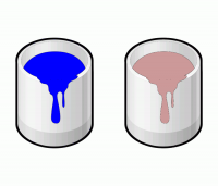 ColorCombo5995 with Hex Colors #0000FF #CC9999