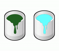 ColorCombo6007 with Hex Colors #215E21 #66FFFF