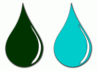 ColorCombo6132 with Hex Colors #003300 #00CCCC