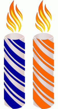 ColorCombo6173 with Hex Colors #000099 #FF6600