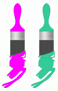 ColorCombo6338 with Hex Colors #FF00FF #33CC99