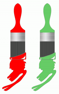 ColorCombo6405 with Hex Colors #FF0000 #66CC66