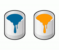 ColorCombo7022 with Hex Colors #006699 #FF9900