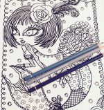 Mermaid Burlesque - Adult Coloring Book Review - Coloring Queen