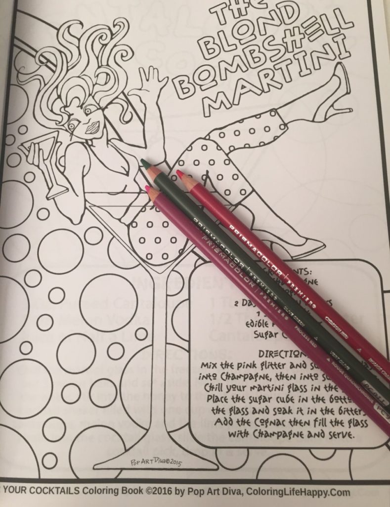 Color Your Cocktails - Coloring Book Review - Coloring Queen