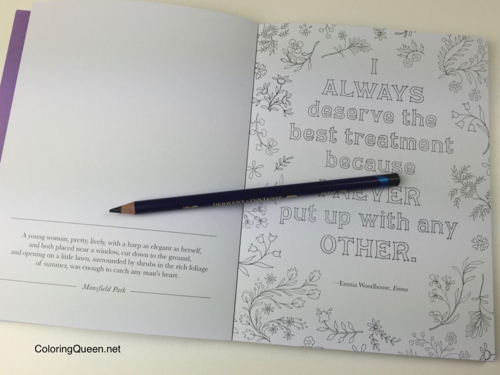 Classic Coloring - Jane Austen - Coloring Plates - Coloring Queen