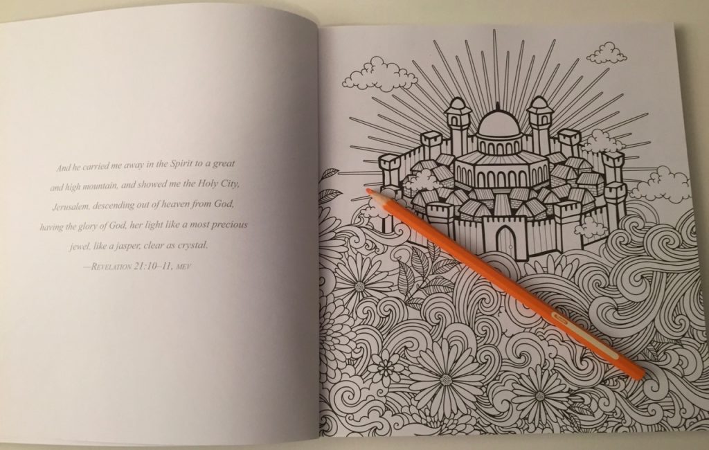 Scenes from Heaven Coloring Book Review - Coloring Queen