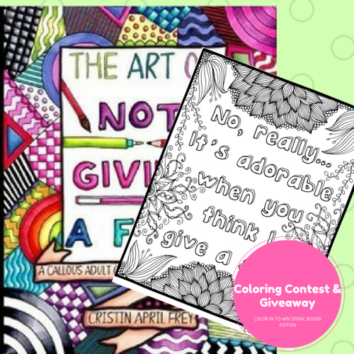 The Art of Not Giving a **** Sweary Book Coloring Contest & Giveaway ...