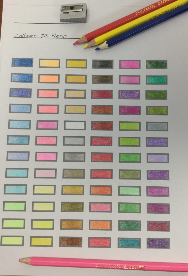 Colleen Colored Pencils - Neon 72 pc - Coloring Queen