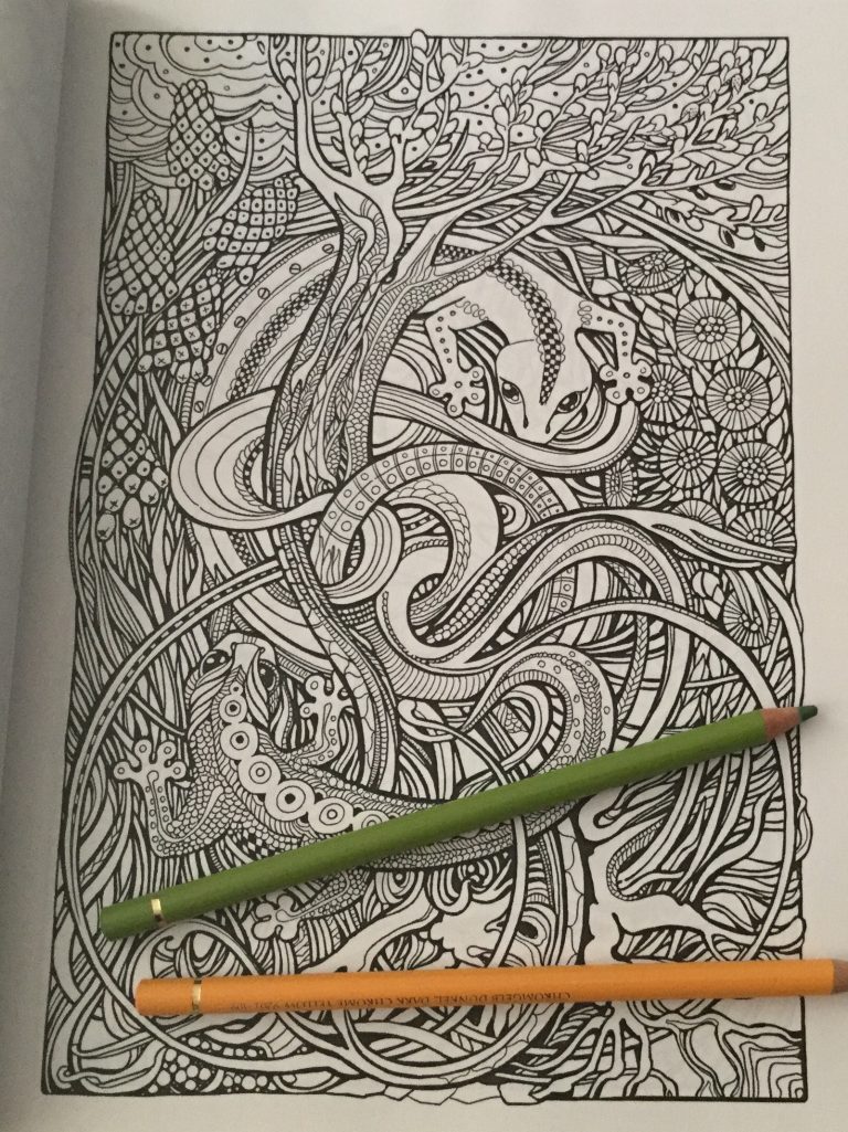 Manic Botanic Coloring Book - Coloring Queen