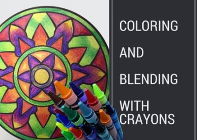 Coloring and Blending with Crayons - Coloring Queen