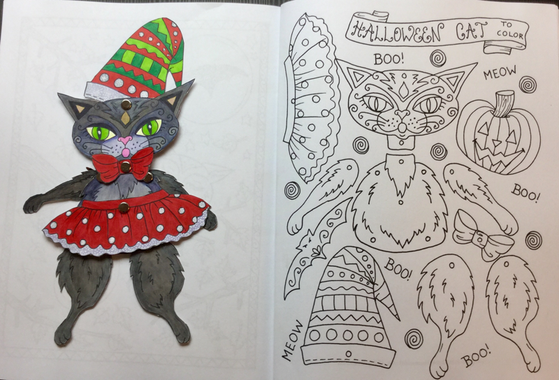 Halloween Cats Coloring Book Review | Coloring Queen