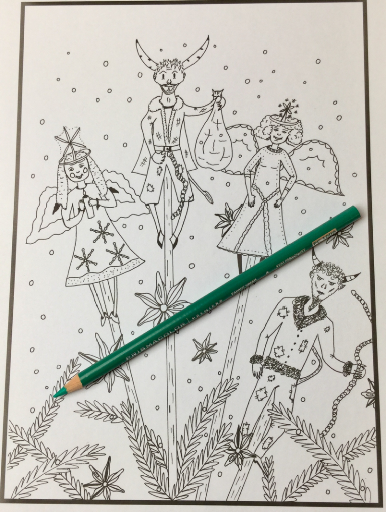 Adventi Omalovanky Coloring Book Review - Coloring Queen