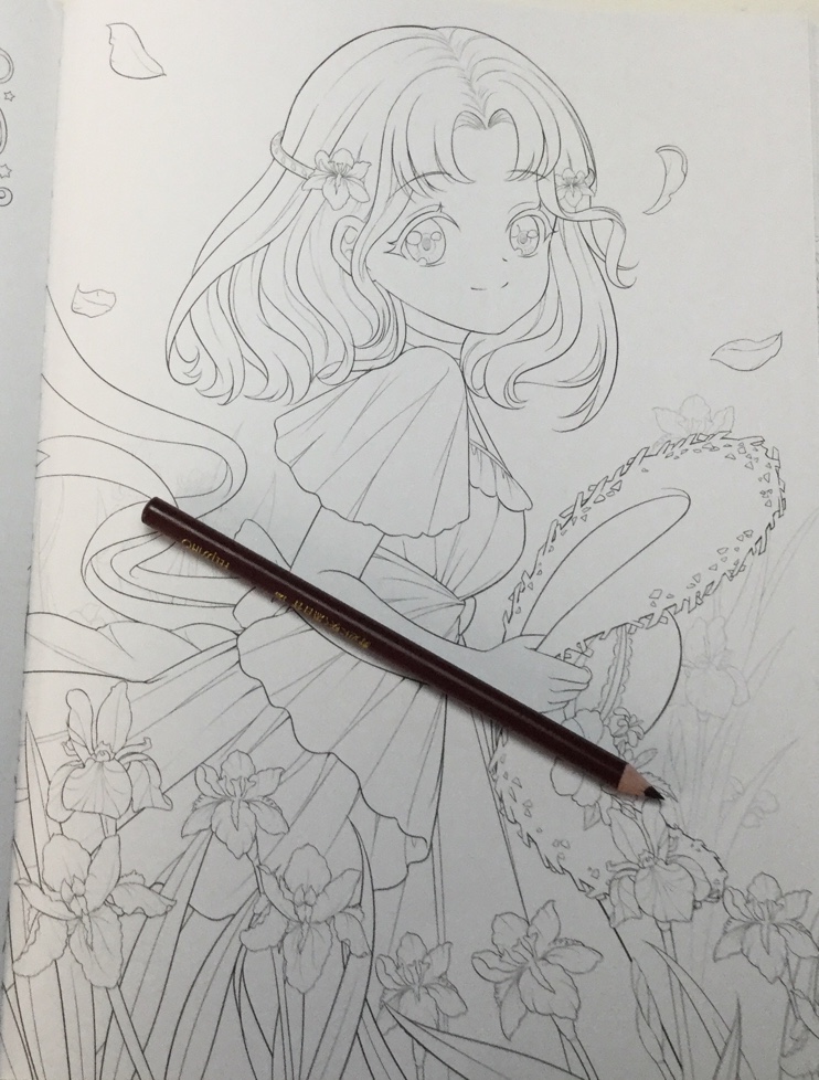 Coloring Book of Flowers & Sweetgirls - Coloring Queen