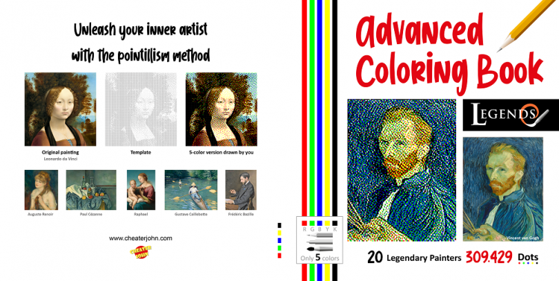 Advanced Coloring Book (Extreme Pointillism!!!!) Free Sample to ...