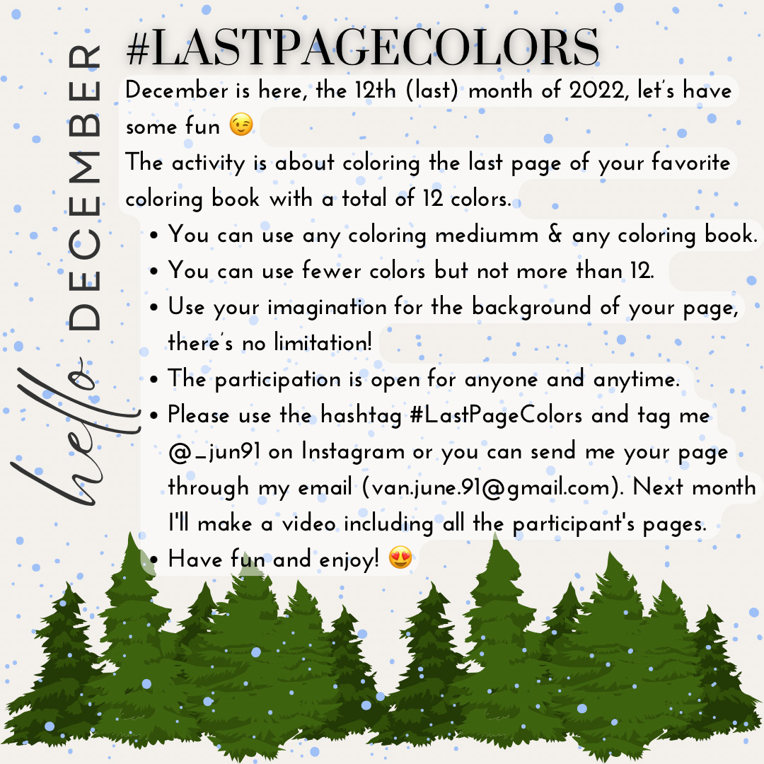 Last Page Colors Challenge - Coloring Queen