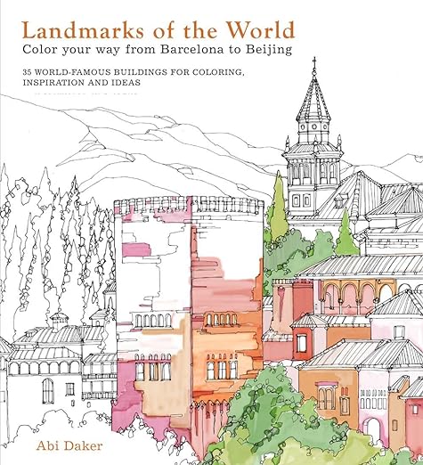 Landmarks of the World Coloring Book Review - Coloring Queen