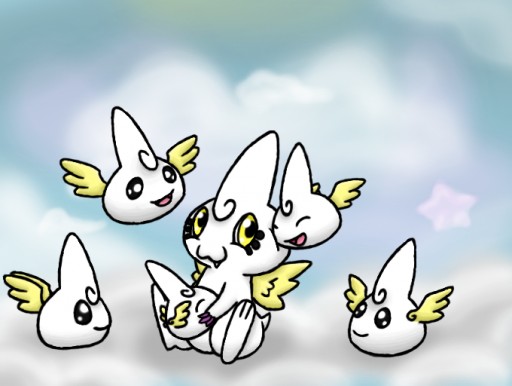 Colors Live - Digimon: Puttimon and Cupimon by Aneita