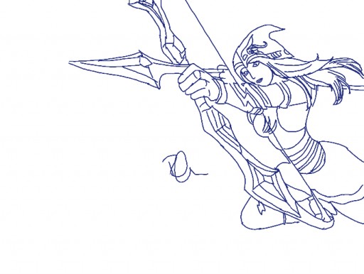 Colors Live - Ashe Lineart by Alferix