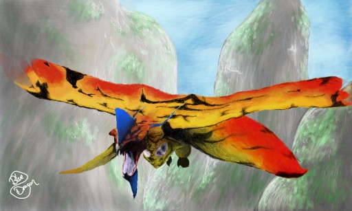 Colors Live - Toruk-Makto (Red Dragon from Avatar) by blue dragon