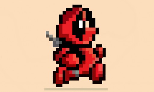 Colors Live - Deadpool Pixel Art by GoingQuantum