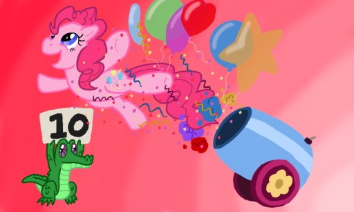 Colors Live - Pinkie Pie with her Party Cannon by Machart 85
