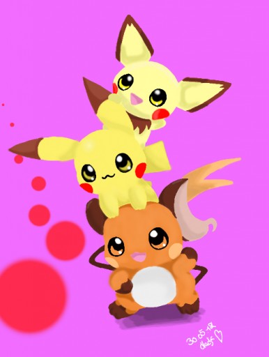 Colors Live - Raicu, Pickachu & Pichu by MoonPie