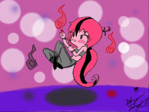 Colors Live - floating ghost girl by Mr.Blue