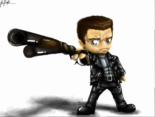Colors Live - Chibi Terminator: T2 edition by Fancytonic