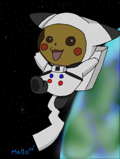 Colors Live - Astronaut Pikachu by piikaee
