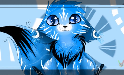 Colors Live - ice cat by RainyBii