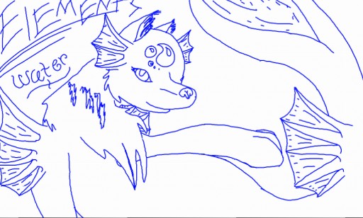 Colors Live - Wip Elemental Wolves 1 Water by Rainbow-Stone