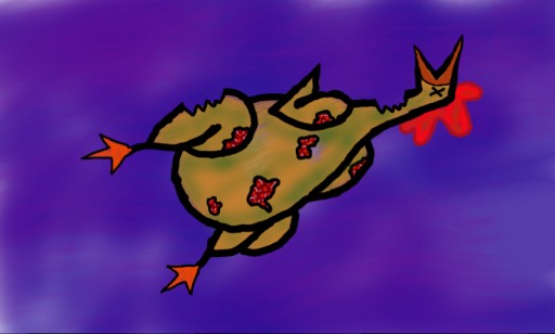 Colors Live - Zombie chicken by stephenmgrow