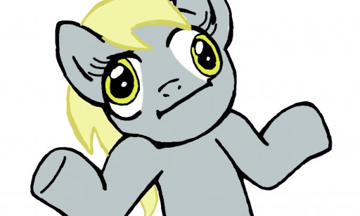 Colors Live - Derpy Hooves Shrug by Avrilrox0202