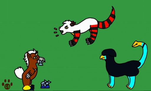 Colors Live - Gizmo,Monochrome,and Ink Cloud by SpineCountry