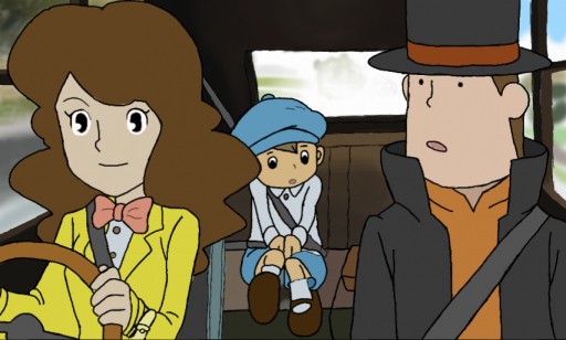 Colors Live - Professor Layton in the car. by NewBlackBird96